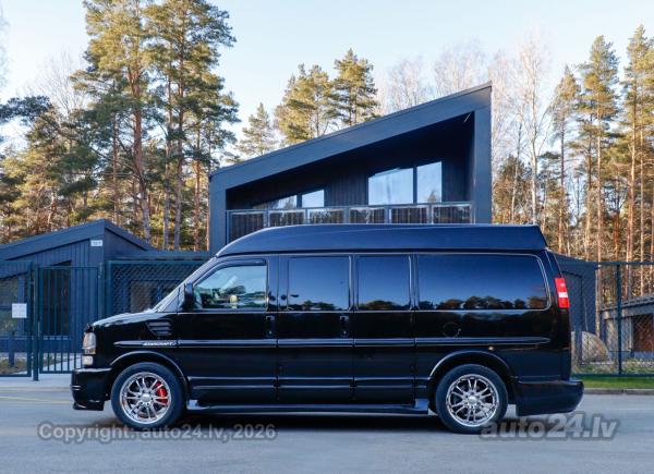 Black Chevrolet Express 2013 in Tallinn, with an engine capacity of 5.30 L and mileage of 58 thousand km for 37900 €, photo 2 on AUTOMOTO.COM.LV