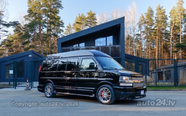 Black Chevrolet Express 2013 in Tallinn, with an engine capacity of 5.30 L and mileage of 58 thousand km for 37900 €, photo 7 on AUTOMOTO.COM.LV