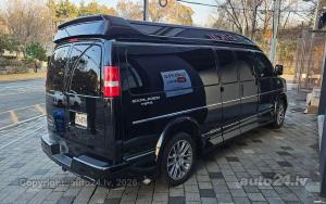 Black Chevrolet Express 2020 in Tallinn, with an engine capacity of 6.00 L and mileage of 25 thousand km for 69900 €, photo 4 on AUTOMOTO.COM.LV