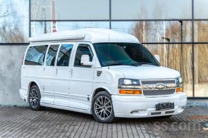 White Chevrolet Express 2012 in Riga, with an engine capacity of 5.30 L and mileage of 105 thousand km for 31500 €, photo 4 on AUTOMOTO.COM.LV