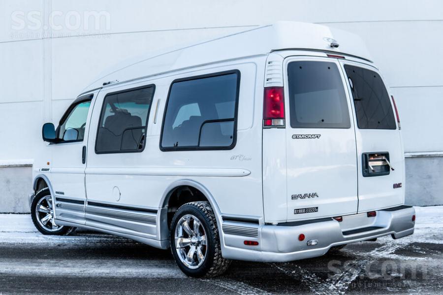 White Chevrolet Express 2002 in Riga, with an engine capacity of 5.70 L and mileage of 119 thousand km for 9990 €, photo 5 on AUTOMOTO.COM.LV