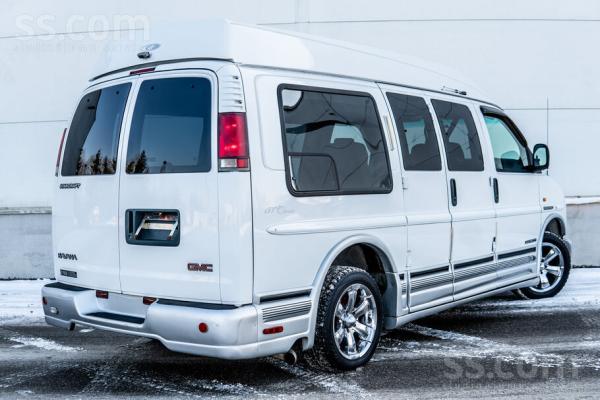 White Chevrolet Express 2002 in Riga, with an engine capacity of 5.70 L and mileage of 119 thousand km for 9990 €, photo 6 on AUTOMOTO.COM.LV