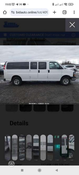 Balts Chevrolet Express 2017 Kauņa, ar dzinēja tilpumu 0.60 L un nobraukumu 170 tūkst. km par 25000 €, foto 6 vietnē AUTOMOTO.COM.LV