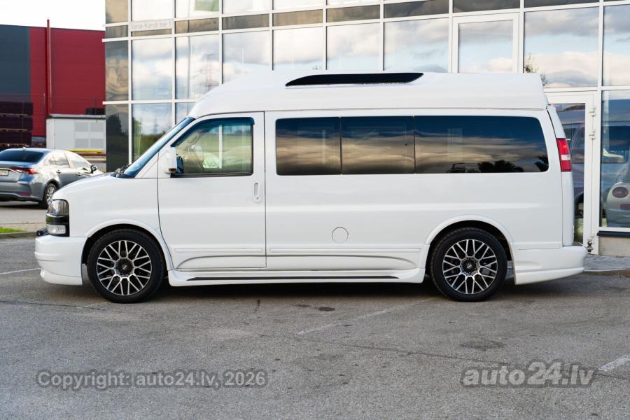 White Chevrolet Express 2014 in Tallinn, with an engine capacity of 5.30 L and mileage of 135 thousand km for 35900 €, photo 6 on AUTOMOTO.COM.LV