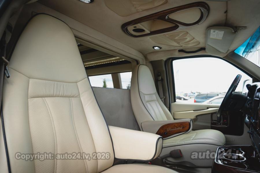 White Chevrolet Express 2014 in Tallinn, with an engine capacity of 5.30 L and mileage of 135 thousand km for 35900 €, photo 21 on AUTOMOTO.COM.LV