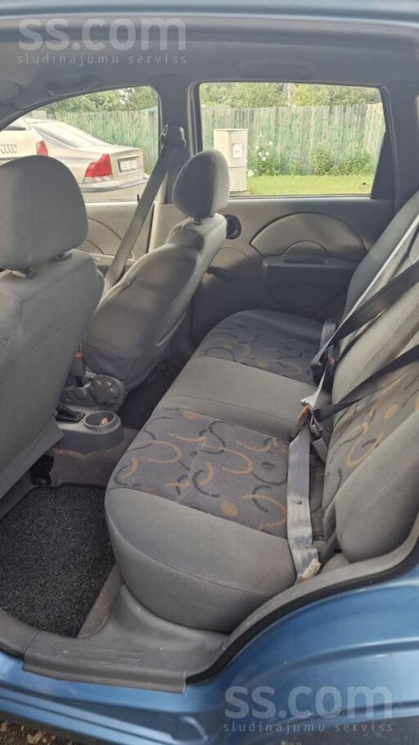 Zils Chevrolet Kalos 2004 Rīga, ar dzinēja tilpumu 1.20 L un nobraukumu 103 tūkst. km par 900 €, foto 6 vietnē AUTOMOTO.COM.LV
