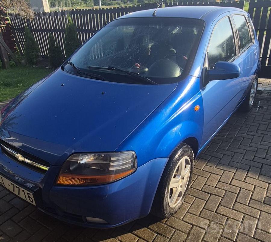 Zils Chevrolet Kalos 2005 Valmiera, ar dzinēja tilpumu 1.40 L un nobraukumu 295 tūkst. km par 900 €, foto 1 vietnē AUTOMOTO.COM.LV
