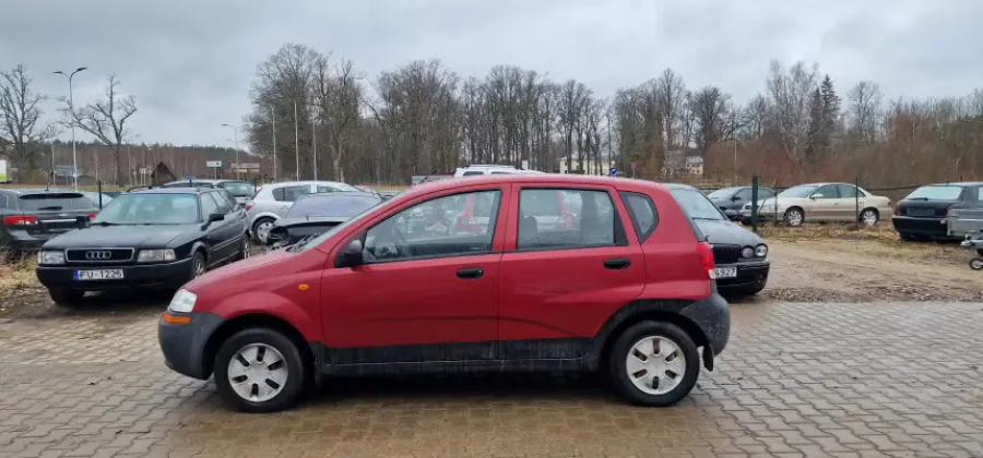 Sarkans Chevrolet Kalos 2004 Valmiera, ar dzinēja tilpumu 1.20 L un nobraukumu 220 tūkst. km par 780 €, foto 6 vietnē AUTOMOTO.COM.LV