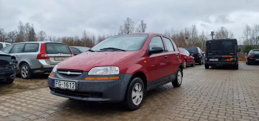 Sarkans Chevrolet Kalos 2004 Valmiera, ar dzinēja tilpumu 1.20 L un nobraukumu 220 tūkst. km par 780 €, foto 7 vietnē AUTOMOTO.COM.LV