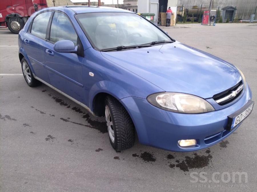 Zils Chevrolet Lacetti 2004 Liepāja, ar dzinēja tilpumu 1.60 L un nobraukumu 164 tūkst. km par 900 €, foto 2 vietnē AUTOMOTO.COM.LV