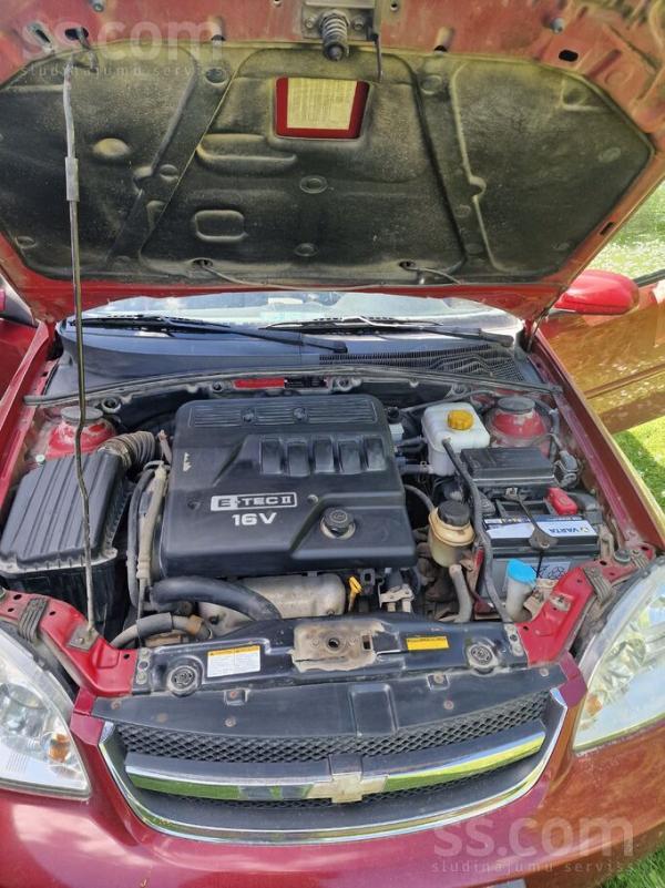 Sarkans Chevrolet Lacetti 2006 Jelgava, ar dzinēja tilpumu 1.60 L un nobraukumu 114 tūkst. km par 2250 €, foto 2 vietnē AUTOMOTO.COM.LV