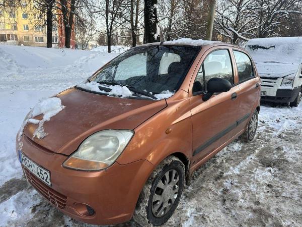 Dzeltens Chevrolet Matiz 2007 Viļņa, ar dzinēja tilpumu 1.00 L un nobraukumu 157 tūkst. km par 600 €, foto 1 vietnē AUTOMOTO.COM.LV