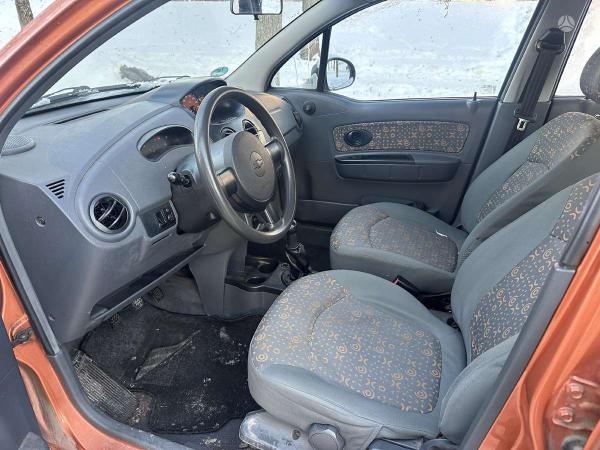 Dzeltens Chevrolet Matiz 2007 Viļņa, ar dzinēja tilpumu 1.00 L un nobraukumu 157 tūkst. km par 600 €, foto 5 vietnē AUTOMOTO.COM.LV