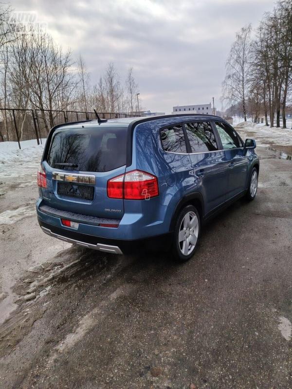 Blue Chevrolet Orlando 2013 in Vilnius, with an engine capacity of 2.00 L and mileage of 187 thousand km for 3750 €, photo 10 on AUTOMOTO.COM.LV