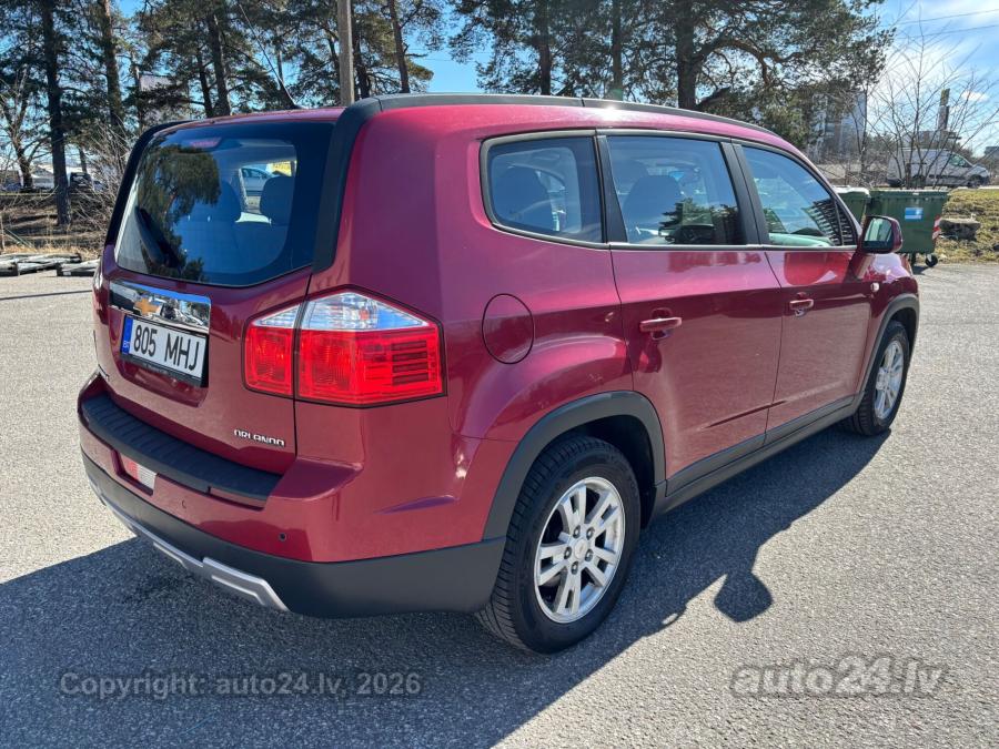 Red Chevrolet Orlando 2012 in Tallinn, with an engine capacity of 1.80 L and mileage of 131 thousand km for 5999 €, photo 8 on AUTOMOTO.COM.LV