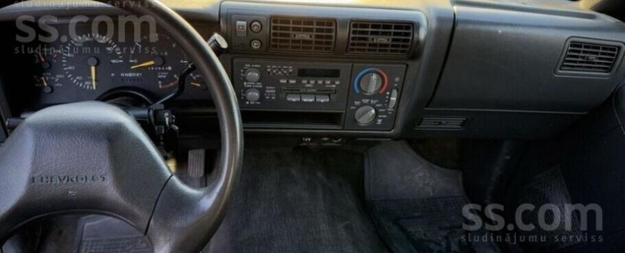 Blue Chevrolet S-10 1994 in Riga, with an engine capacity of 4.30 L and mileage of 296 thousand km for 8500 €, photo 15 on AUTOMOTO.COM.LV