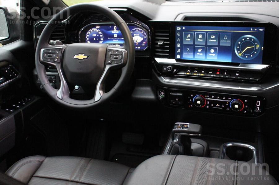 Melns Chevrolet Silverado 2024 Rīga, ar dzinēja tilpumu 6.20 L un nobraukumu 150 tūkst. km par 79900 €, foto 10 vietnē AUTOMOTO.COM.LV