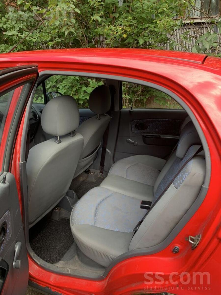 Red Chevrolet Spark 2006 in Riga, with an engine capacity of 0.80 L and mileage of 94 thousand km for 900 €, photo 9 on AUTOMOTO.COM.LV