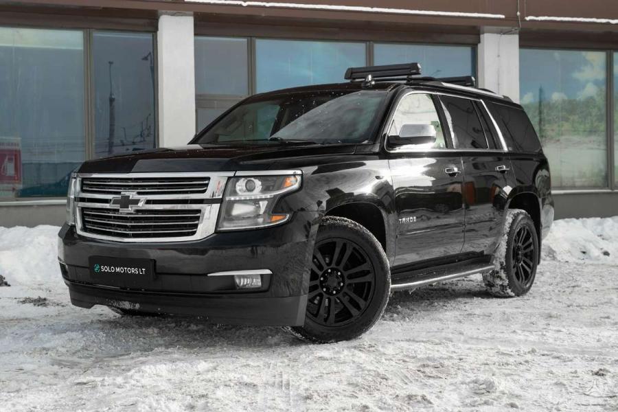 Melns Chevrolet Tahoe 2016 Viļņa, ar dzinēja tilpumu 5.30 L un nobraukumu 217 tūkst. km par 25000 €, foto 6 vietnē AUTOMOTO.COM.LV