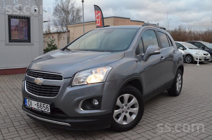 Pelēks Chevrolet Trax 2014 Ventspils, ar dzinēja tilpumu 1.40 L un nobraukumu 224 tūkst. km par 5550 €, foto 3 vietnē AUTOMOTO.COM.LV