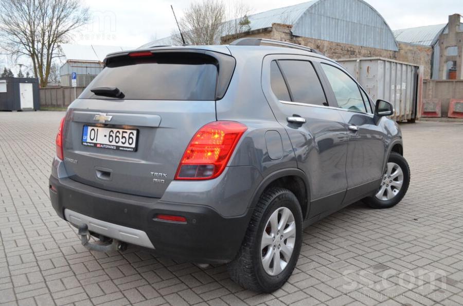 Pelēks Chevrolet Trax 2014 Ventspils, ar dzinēja tilpumu 1.40 L un nobraukumu 224 tūkst. km par 5550 €, foto 4 vietnē AUTOMOTO.COM.LV