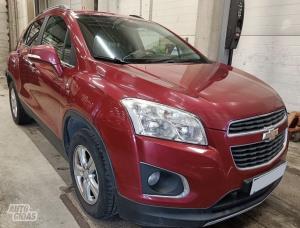 Sarkans Chevrolet Trax 2013 Kauņa, ar dzinēja tilpumu 1.40 L un nobraukumu 290 tūkst. km par 3300 €, foto  vietnē AUTOMOTO.COM.LV