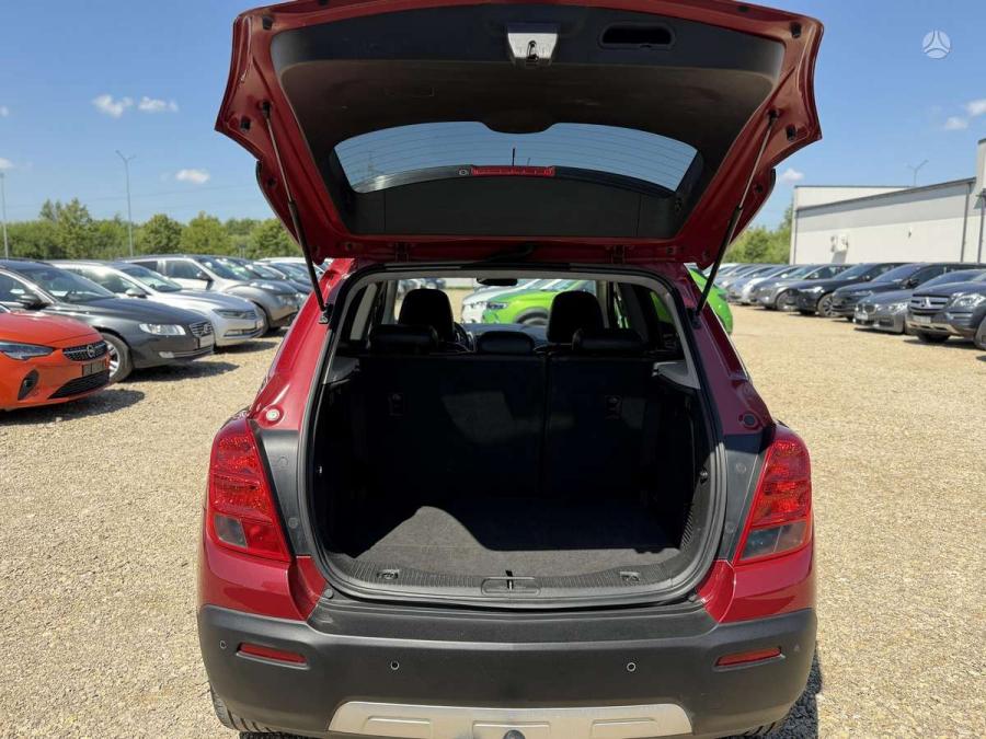 Sarkans Chevrolet Trax 2013 Šauļi, ar dzinēja tilpumu 1.36 L un nobraukumu 145 tūkst. km par 5999 €, foto 8 vietnē AUTOMOTO.COM.LV