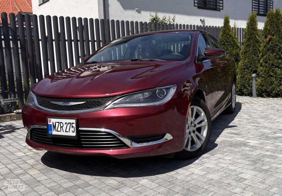 Sarkans Chrysler 200 2015 Viļņa, ar dzinēja tilpumu 2.40 L un nobraukumu 280 tūkst. km par 5700 €, foto 3 vietnē AUTOMOTO.COM.LV