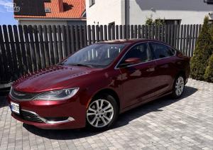 Sarkans Chrysler 200 2015 Viļņa, ar dzinēja tilpumu 2.40 L un nobraukumu 280 tūkst. km par 5700 €, foto 6 vietnē AUTOMOTO.COM.LV
