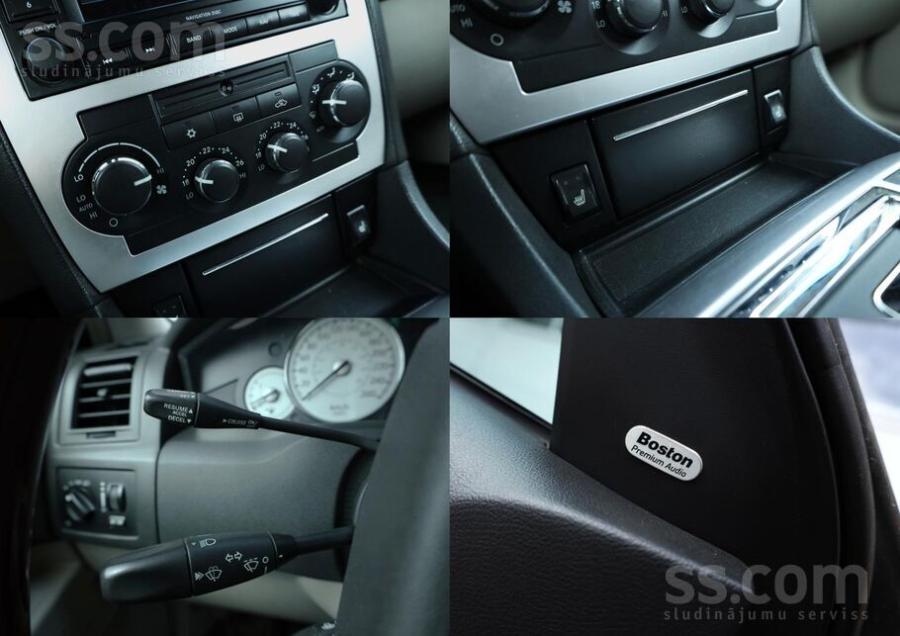 Black Chrysler 300C 2007 in Riga, with an engine capacity of 3.00 L and mileage of 0 thousand km for 3495 €, photo 20 on AUTOMOTO.COM.LV