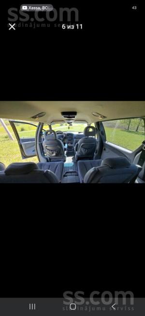 Black Chrysler Grand Voyager 2006 in Rezekne, with an engine capacity of 2.80 L and mileage of 26 thousand km for 1900 €, photo 4 on AUTOMOTO.COM.LV