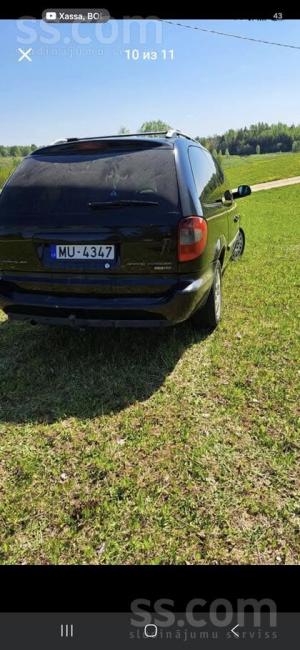 Black Chrysler Grand Voyager 2006 in Rezekne, with an engine capacity of 2.80 L and mileage of 26 thousand km for 1900 €, photo 7 on AUTOMOTO.COM.LV