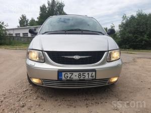 Pelēks Chrysler Grand Voyager 2004 Ogre, ar dzinēja tilpumu 2.50 L un nobraukumu 420 tūkst. km par 1000 €, foto  vietnē AUTOMOTO.COM.LV