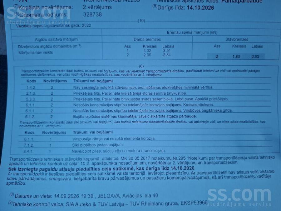 Серый Крайслер Гранд Вояджер 2009 в Елгава, объемом двигателя 2.80 л и пробегом 329 тыс. км за 1590 €, фото 9 на AUTOMOTO.COM.LV
