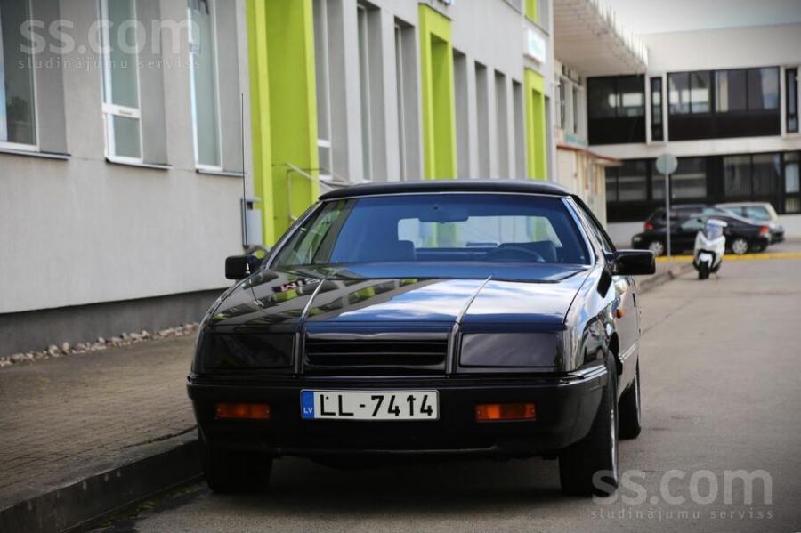 Melns Chrysler le-baron 1991 Rīga, ar dzinēja tilpumu 2.50 L un nobraukumu 213 tūkst. km par 4495 €, foto 1 vietnē AUTOMOTO.COM.LV