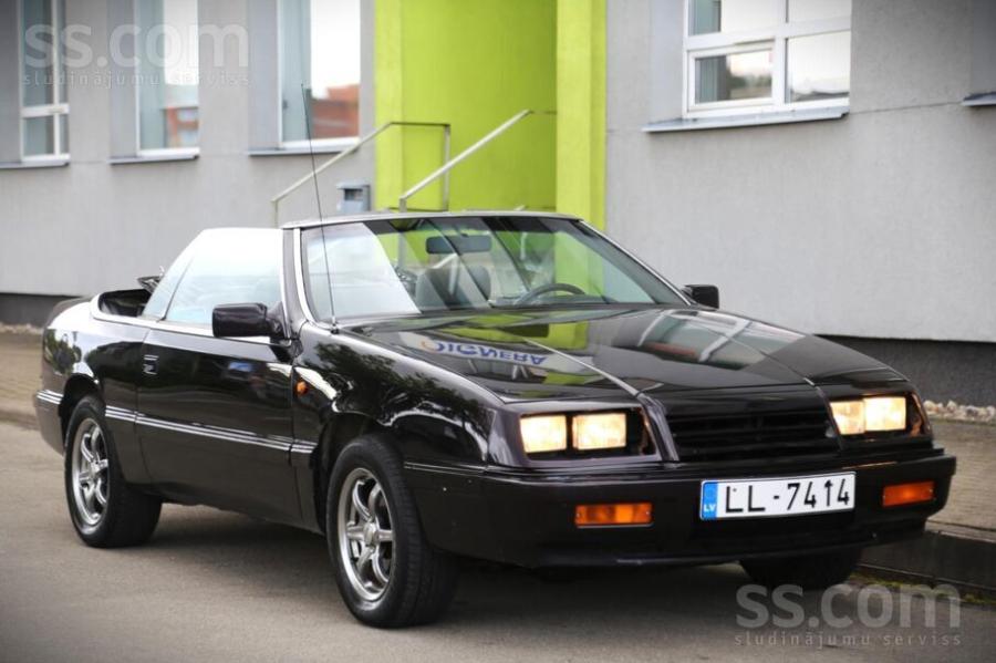 Melns Chrysler le-baron 1991 Rīga, ar dzinēja tilpumu 2.50 L un nobraukumu 213 tūkst. km par 4495 €, foto 5 vietnē AUTOMOTO.COM.LV
