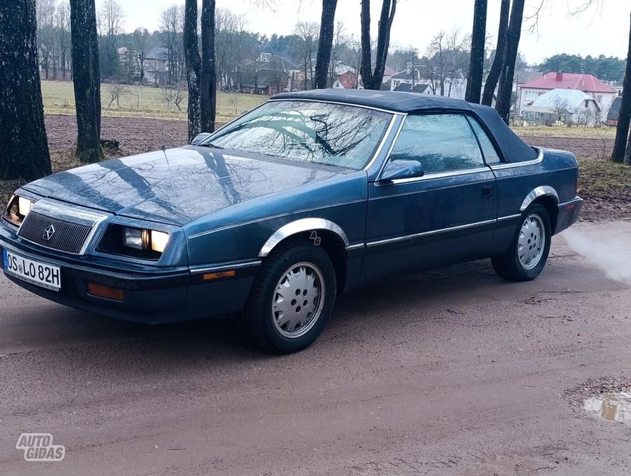 Chrysler le-baron 1988 in Vilnius, with an engine capacity of 2.50 L and mileage of 130 thousand km for 3500 €, photo 2 on AUTOMOTO.COM.LV