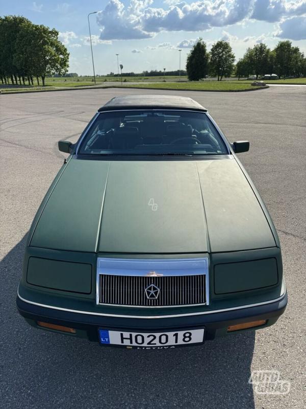 Zaļš Chrysler le-baron 1988 Viļņa, ar dzinēja tilpumu 2.20 L un nobraukumu 140 tūkst. km par 4224 €, foto 3 vietnē AUTOMOTO.COM.LV