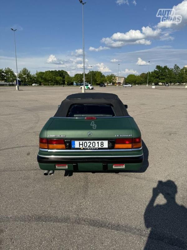Zaļš Chrysler le-baron 1988 Viļņa, ar dzinēja tilpumu 2.20 L un nobraukumu 140 tūkst. km par 4224 €, foto 5 vietnē AUTOMOTO.COM.LV