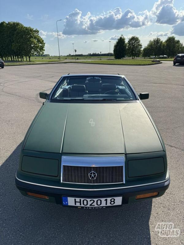Zaļš Chrysler le-baron 1988 Viļņa, ar dzinēja tilpumu 2.20 L un nobraukumu 140 tūkst. km par 4224 €, foto 9 vietnē AUTOMOTO.COM.LV