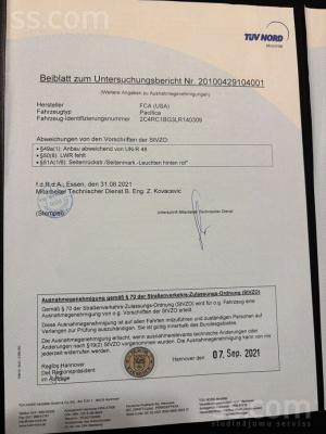 Черный Крайслер Пасифик 2019 в Рига, объемом двигателя 3.60 л и пробегом 132 тыс. км за 16700 €, фото 11 на AUTOMOTO.COM.LV