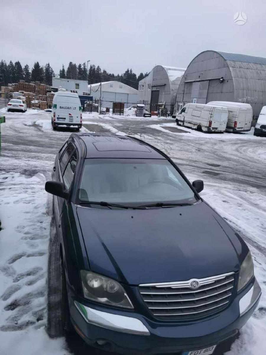 Blue Chrysler Pacifica 2005 in Vilnius, with an engine capacity of 3.52 L and mileage of 240 thousand km for 900 €, photo 1 on AUTOMOTO.COM.LV