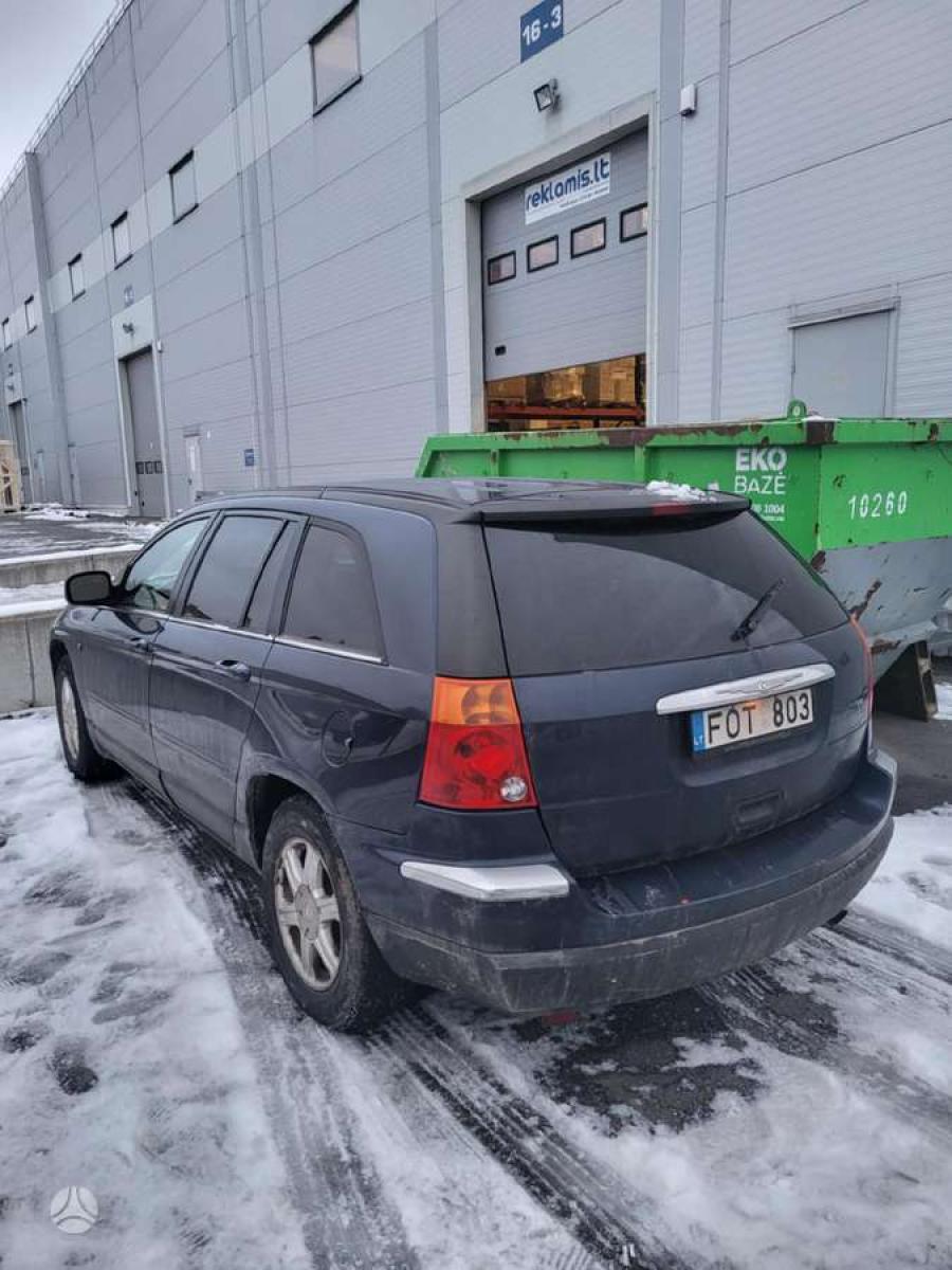 Blue Chrysler Pacifica 2005 in Vilnius, with an engine capacity of 3.52 L and mileage of 240 thousand km for 900 €, photo 2 on AUTOMOTO.COM.LV