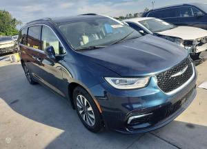 Zils Chrysler Pacifica 2021 Kauņa, ar dzinēja tilpumu 3.60 L un nobraukumu 161 tūkst. km par 13550 €, foto  vietnē AUTOMOTO.COM.LV
