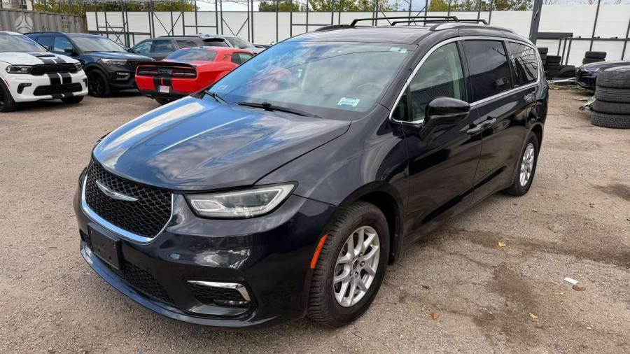 Zils Chrysler Pacifica 2021 Ukmergė, ar dzinēja tilpumu 3.61 L un nobraukumu 222 tūkst. km par 12999 €, foto 3 vietnē AUTOMOTO.COM.LV