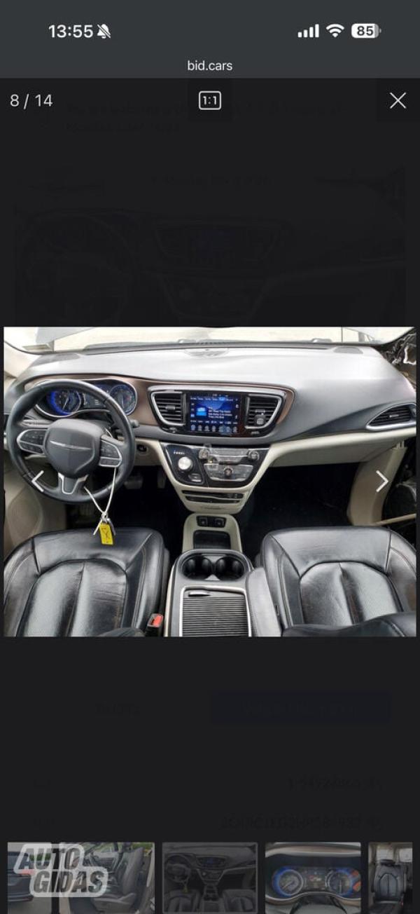 Pelēks Chrysler Pacifica 2017 Kretinga, ar dzinēja tilpumu 3.60 L un nobraukumu 276 tūkst. km par 9500 €, foto 6 vietnē AUTOMOTO.COM.LV