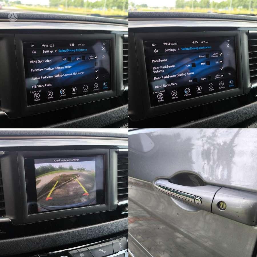 Grey Chrysler Pacifica 2019 in Siauliai, with an engine capacity of 3.61 L and mileage of 239 thousand km for 8500 €, photo 21 on AUTOMOTO.COM.LV