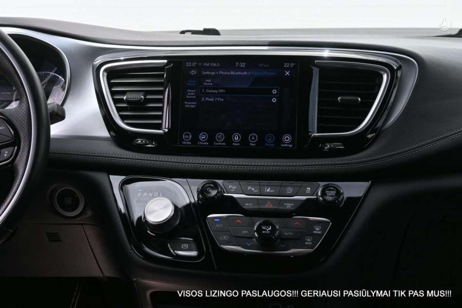 Grey Chrysler Pacifica 2020 in Kretinga, with an engine capacity of 3.61 L and mileage of 84 thousand km for 24499 €, photo 37 on AUTOMOTO.COM.LV