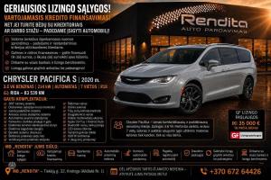 Grey Chrysler Pacifica 2020 in Kretinga, with an engine capacity of 3.61 L and mileage of 84 thousand km for 24499 €, photo 47 on AUTOMOTO.COM.LV