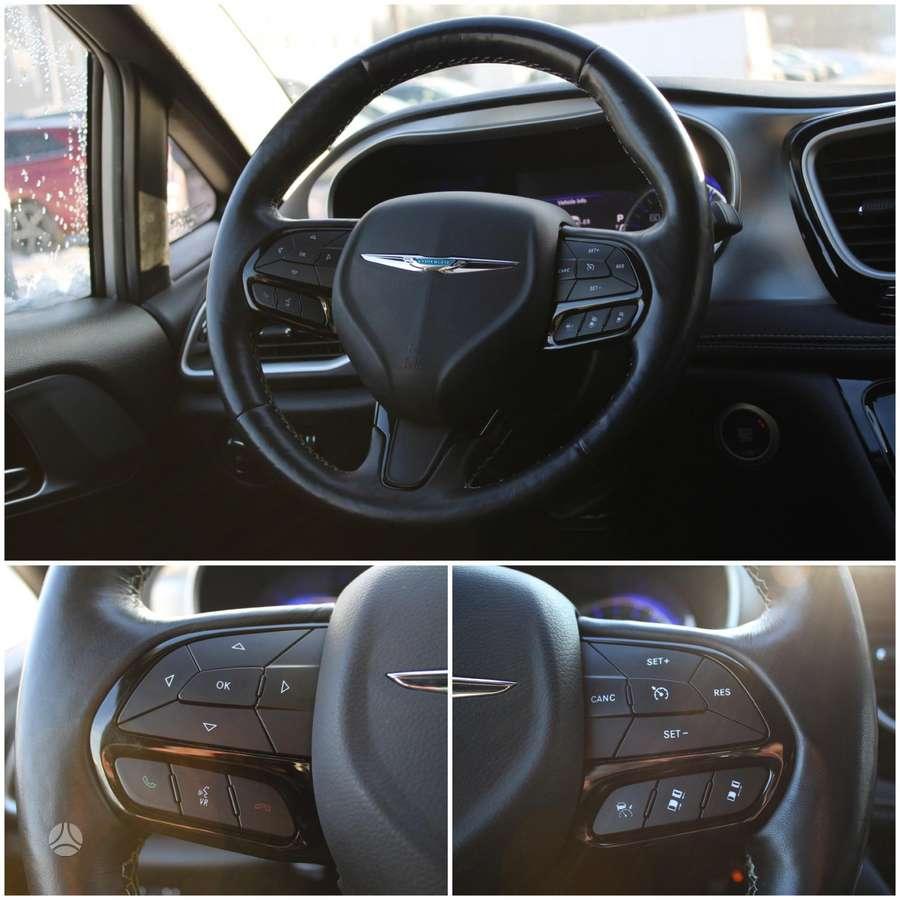 Grey Chrysler Pacifica 2021 in Vilnius, with an engine capacity of 3.61 L and mileage of 141 thousand km for 22900 €, photo 21 on AUTOMOTO.COM.LV